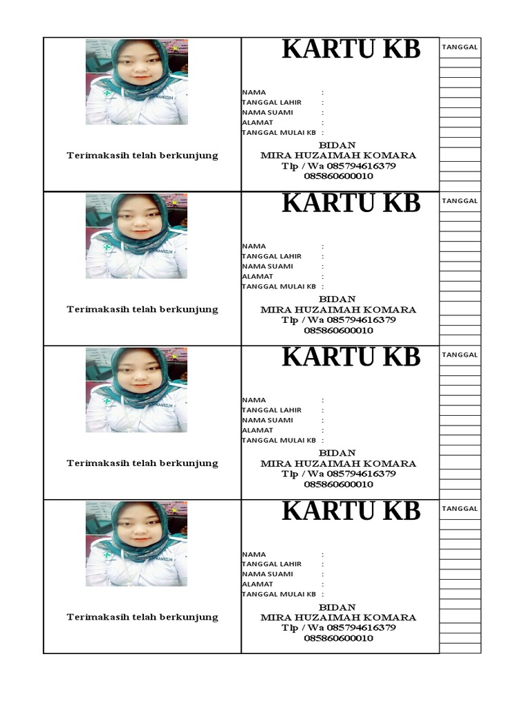 Kartu KB | PDF