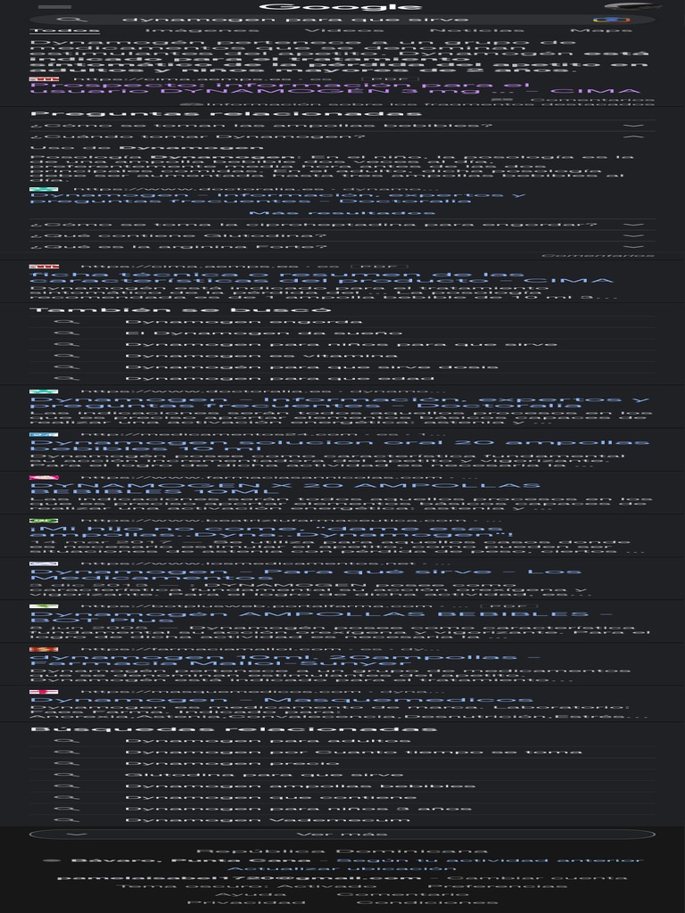 Uso y Dosis de Dynamogen | PDF | Medicina CLINICA