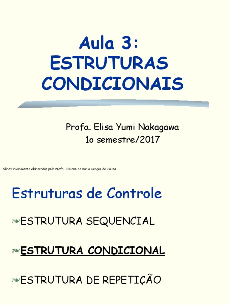 Estruturas Condicionais: Conceitos e Exemplos de Estruturas ...