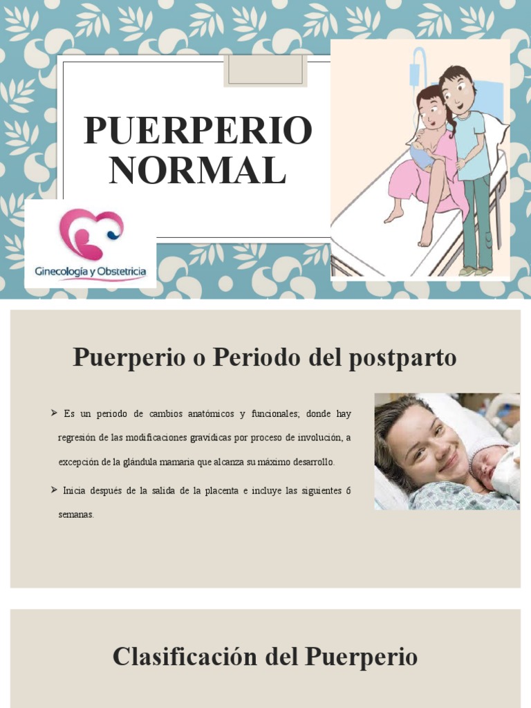 Puerperio Normal | PDF | Periodo posparto | Vagina
