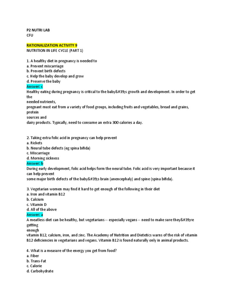 Nutri Lab 9-16 Ratio | PDF | Liver | Gastrointestinal Tract