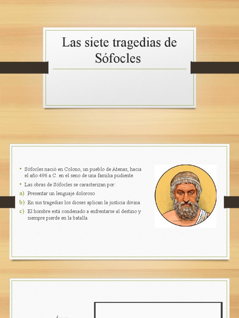 Las siete tragedias de Sófocles | PDF | Edipo | Sófocles