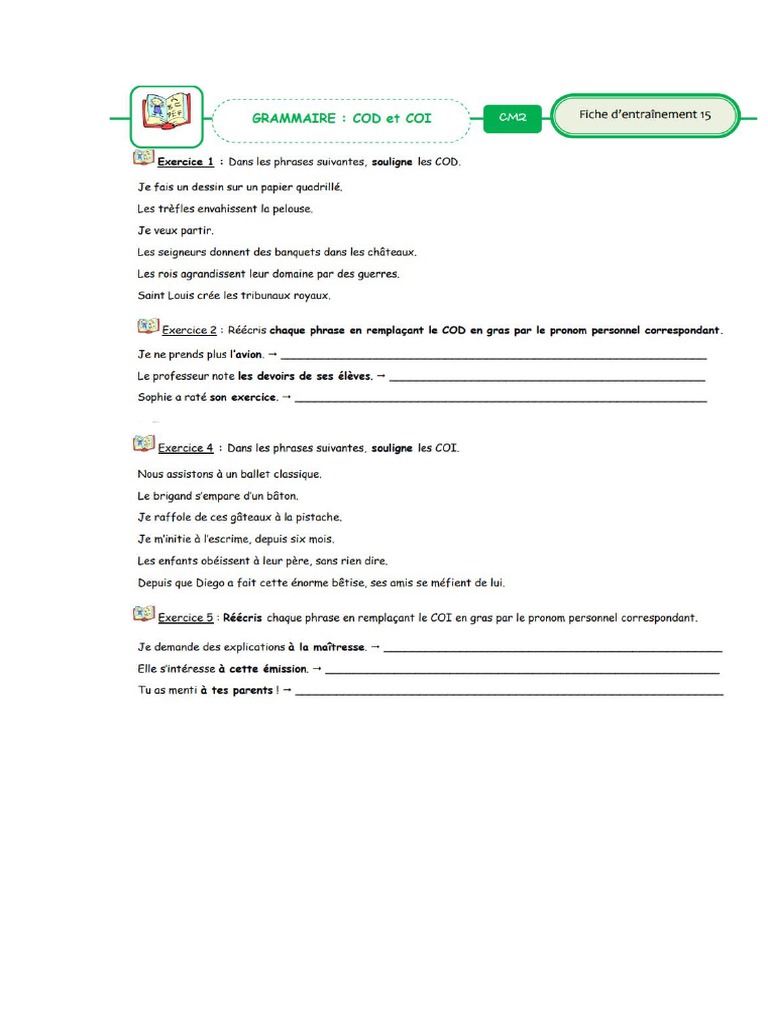 Coi Cod Exercice | PDF