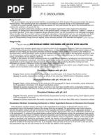 General Chapters 711 DISSOLUTION Usp | PDF | Buffer Solution | Filtration