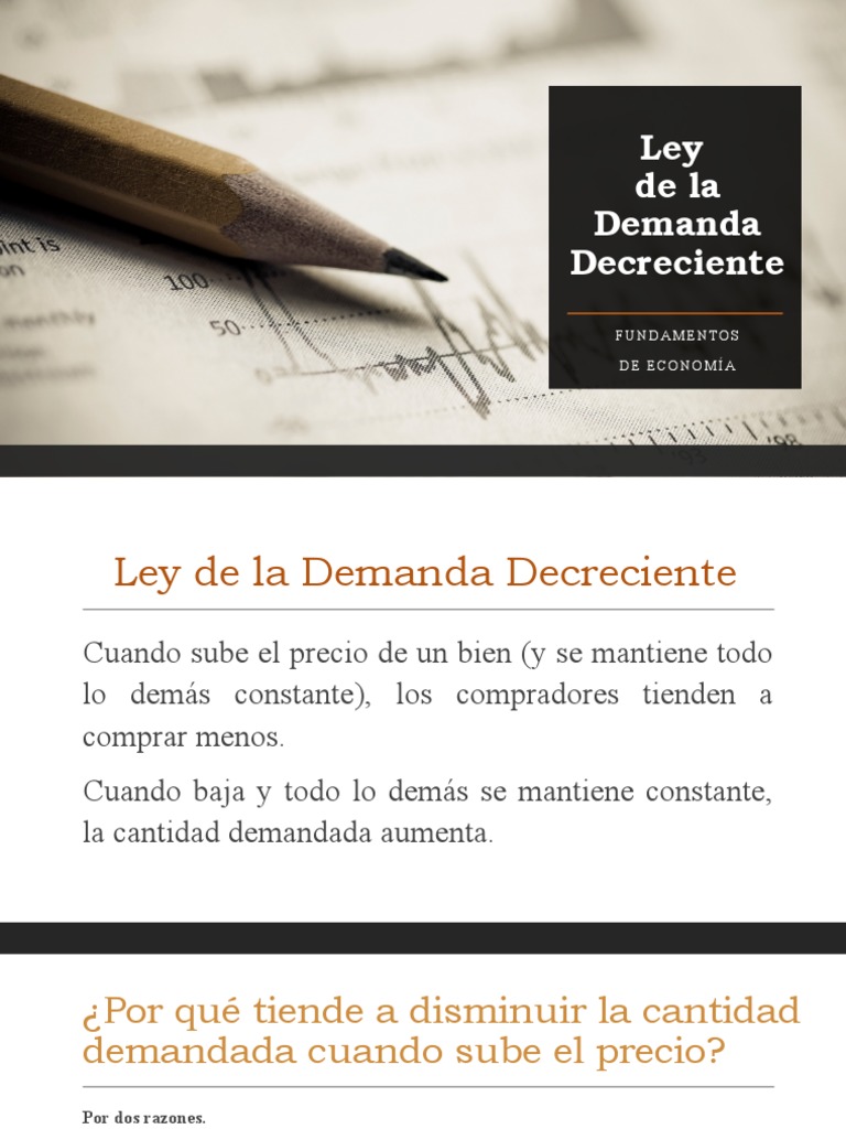 Ley de La Demanda Decreciente | PDF | Oferta y demanda | Oferta (economía)