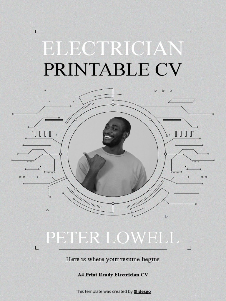 Electrician Printable CV by Slidesgo | PDF | Planets | Jupiter