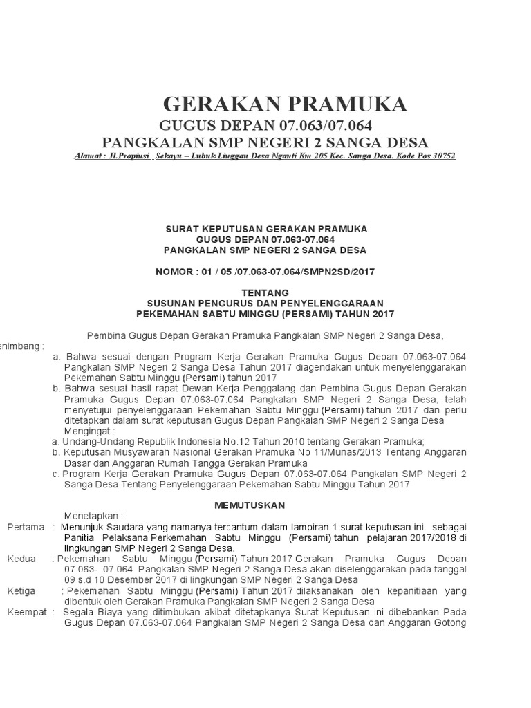 SK Perjusa 2022-2023 | PDF