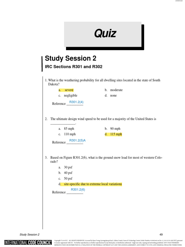 SESSION2 R301 and R302 - Building Planning I | PDF | Copyright ...