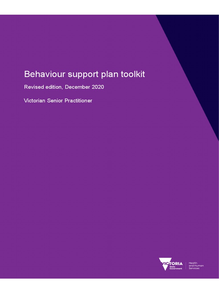 Behaviour Support Plan Toolkit | PDF | Mental Disorder | Behavior