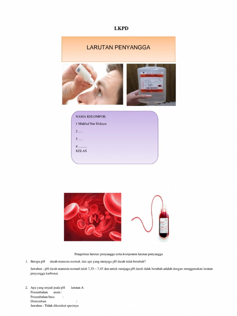 LKPD Larutan Penyangga | PDF