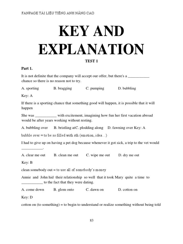 Lexico Practice Tests for NEC 176 Trang Fanpage Tài Liệu Tiếng Anh Nâng ... Lexico Practice Tests for NEC 176 Trang Fanpage Tài Liệu Tiếng Anh Nâng ...