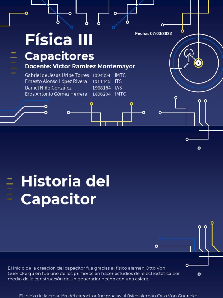 Historia y Tipos de Capacitores | PDF | Condensador | Electricidad