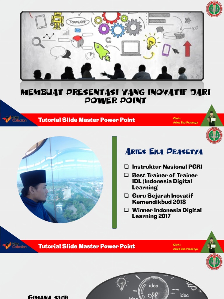 Tutorial Membuat Slide Master PPT Oleh Bapak Aries Eka Prasetya | PDF