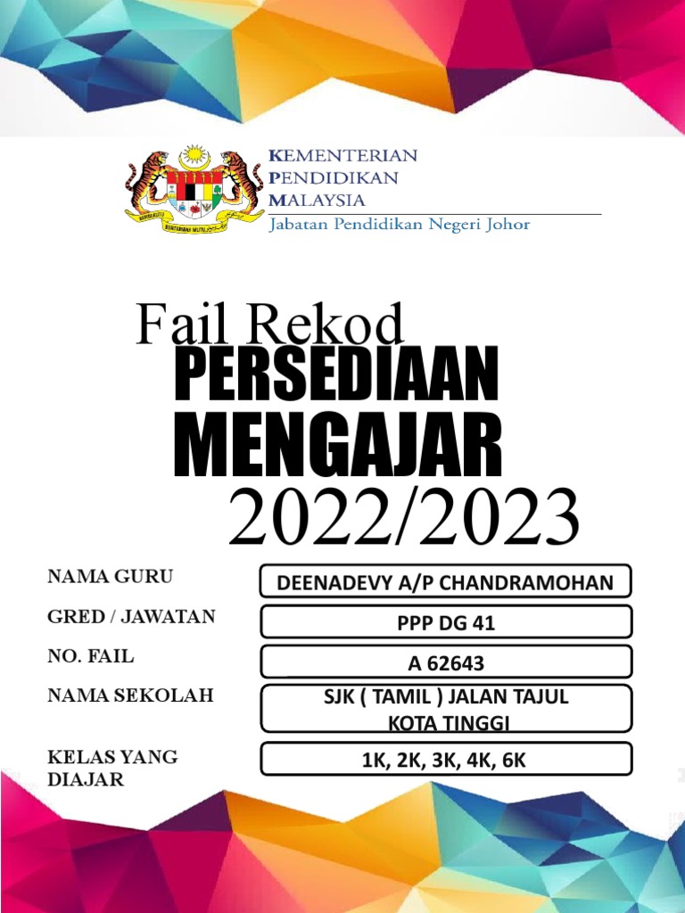 Rekod Persediaan Mengajar 2021 | PDF