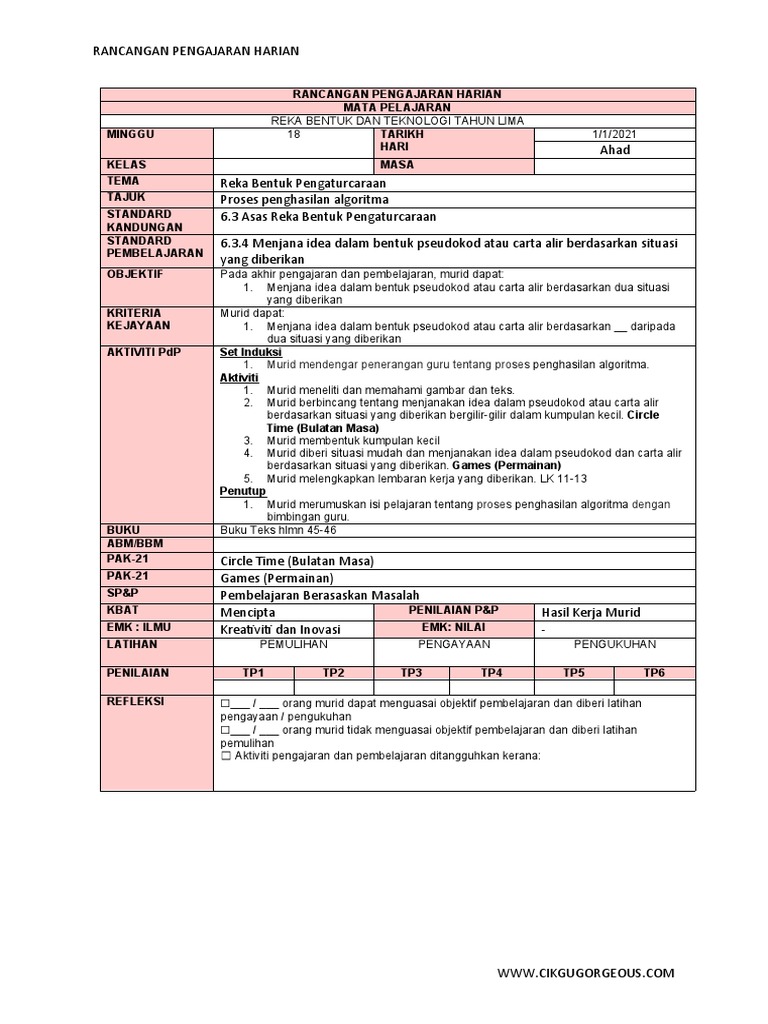 RBT 5 W18 2021 | PDF | Karier & Perkembangan | Seni