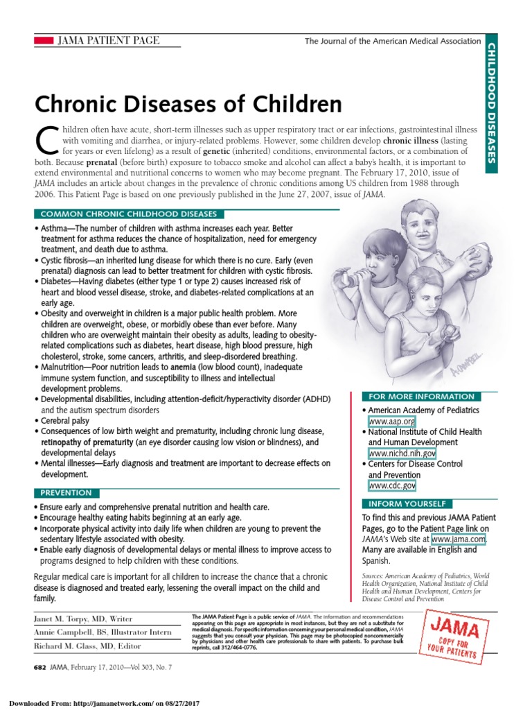 Chronic Diseases of Children: Jama Patient Page | PDF | Chronic ...