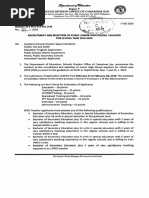 Deped Teacher 1 Applicant Checklist | PDF