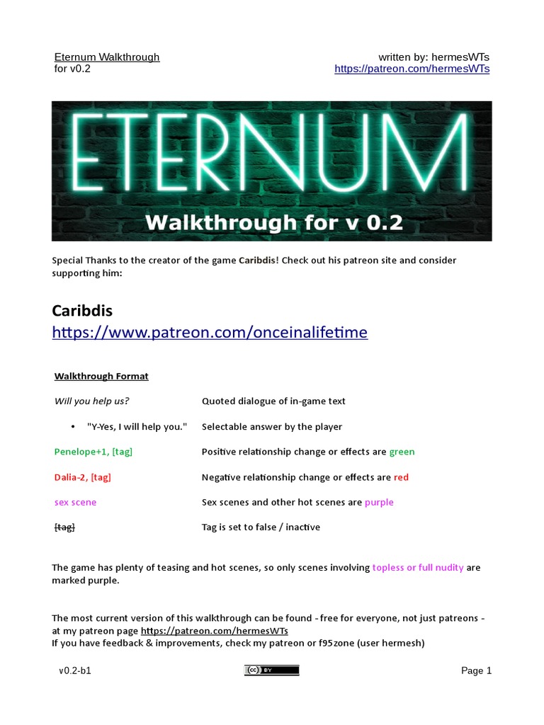 Eternum v0.2 Walkthrough Guide | PDF