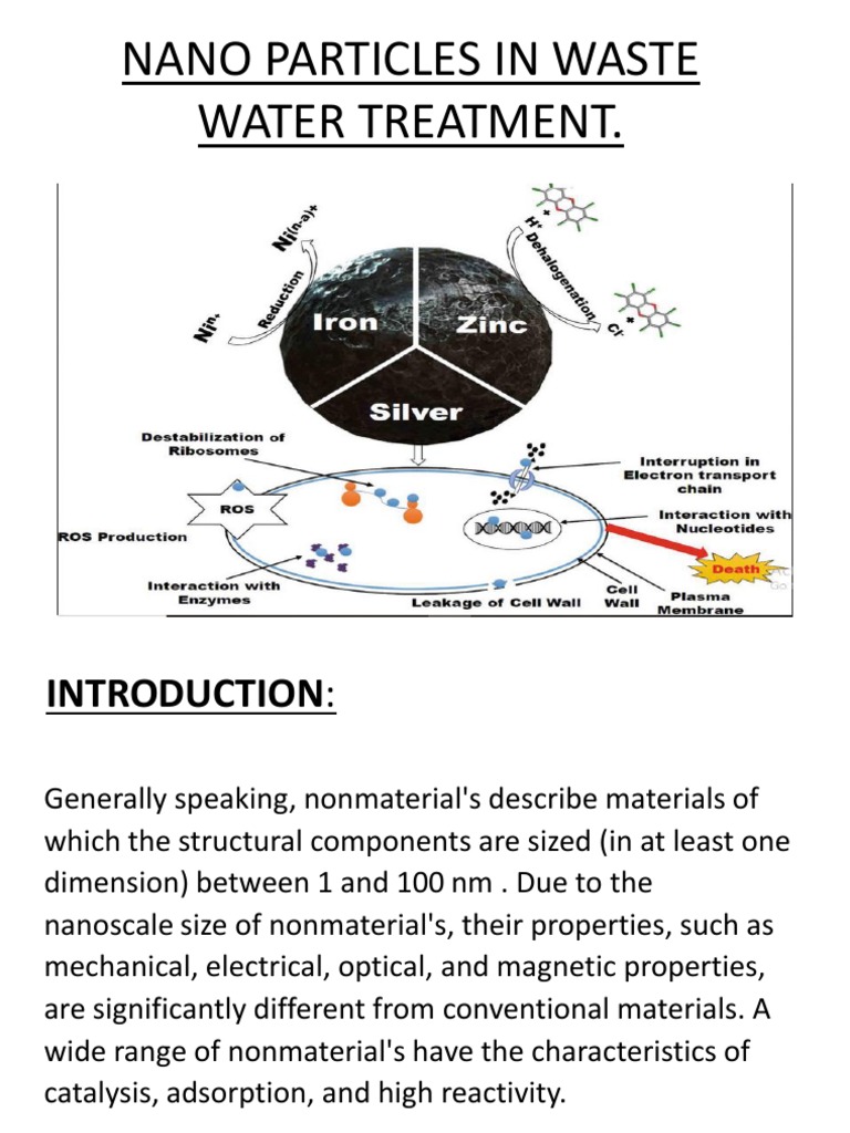 An Overview of the Application of Nanoparticles in Water and Wastewater ...