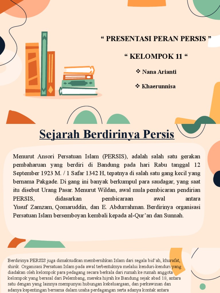 Ppt. Peran Persis | PDF | Agama & Spiritualitas