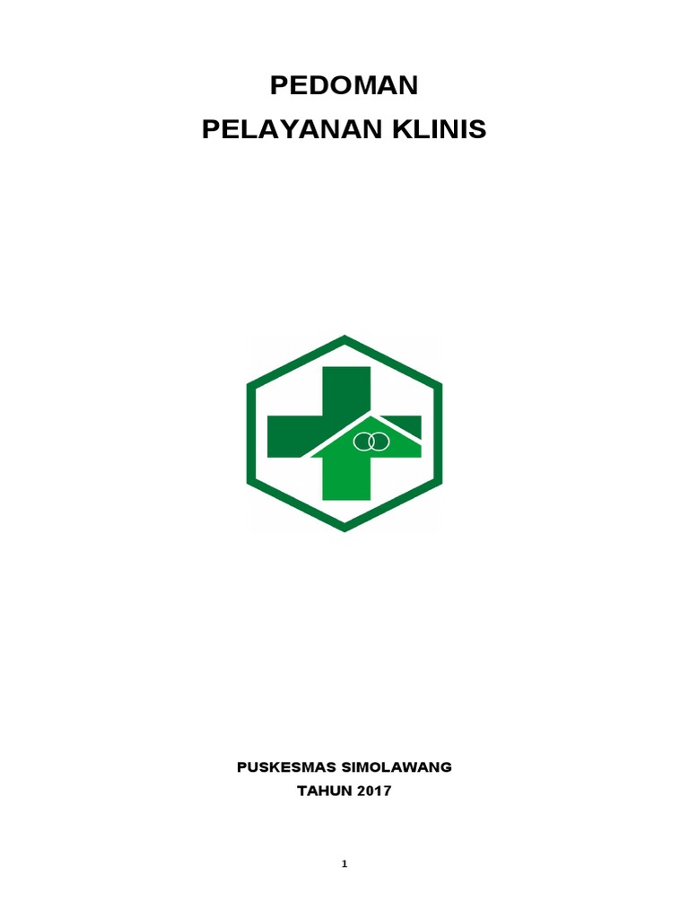 PEDOMAN PELAYANAN KLINIS PUSKESMAS Simolawang | PDF