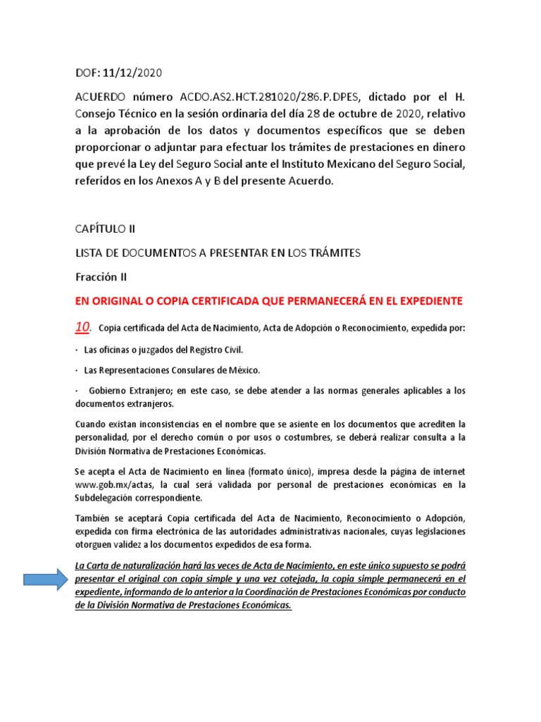 Acuerdo 286 Imss | PDF