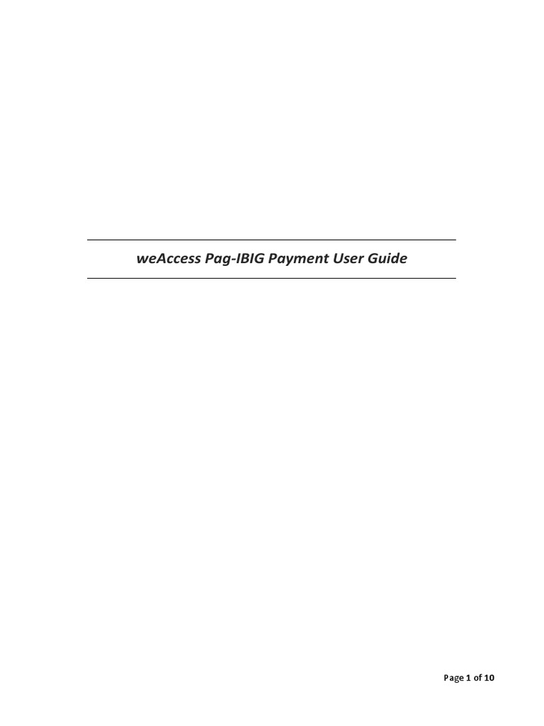 Pag-IBIG Payment User Guide | PDF | Comma Separated Values | Computer File