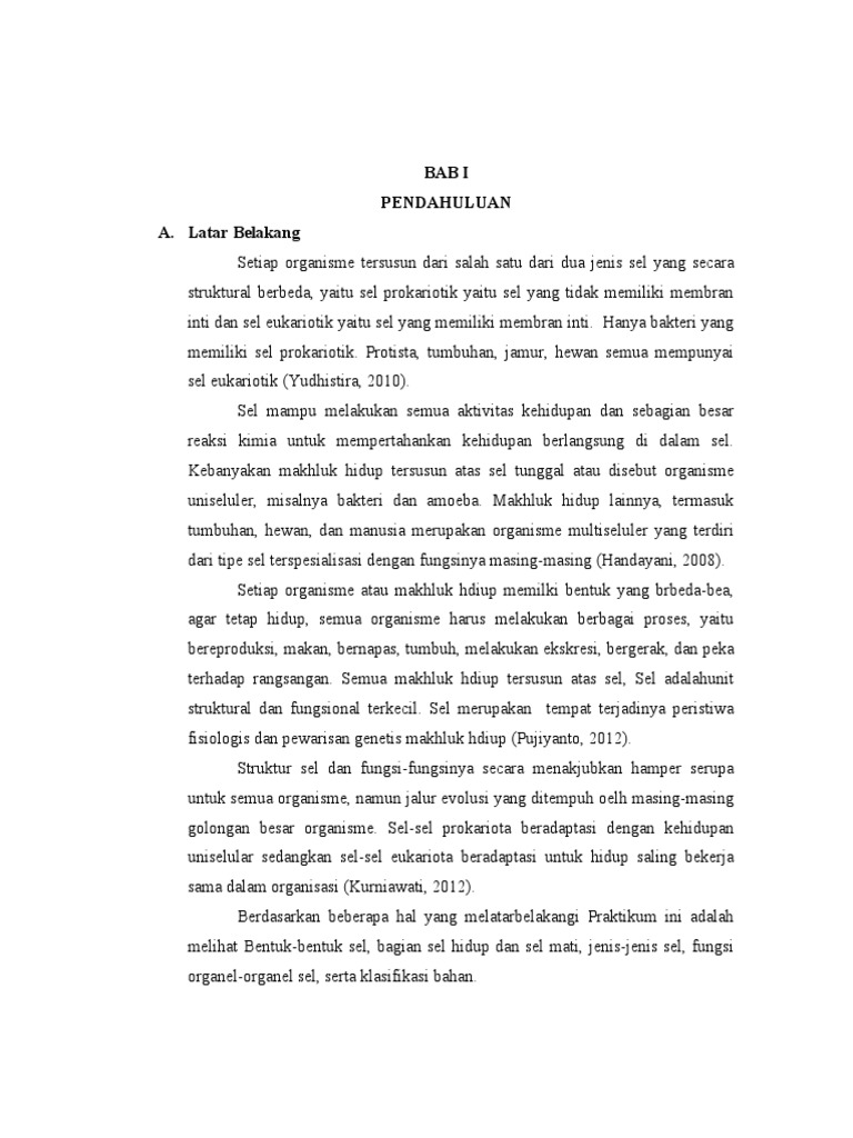 Laporab Sel Hidup Dan Sel Mati 2 | PDF