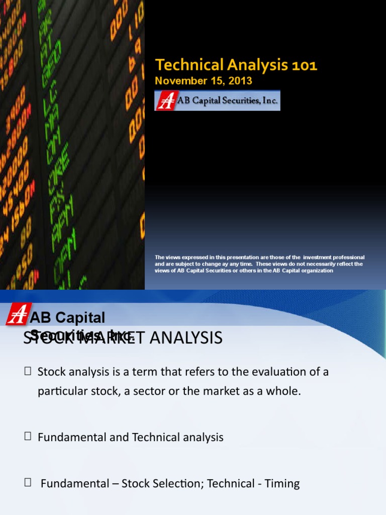 Technical Analysis Overview | PDF | Technical Analysis | Financial Markets