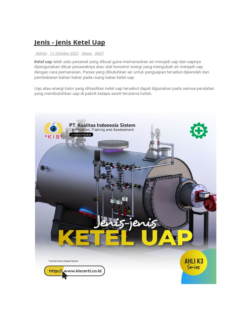 Pesawat Uap Jenis | PDF