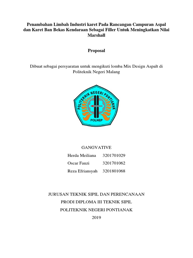 Proposal Mix Aspal FIX | PDF