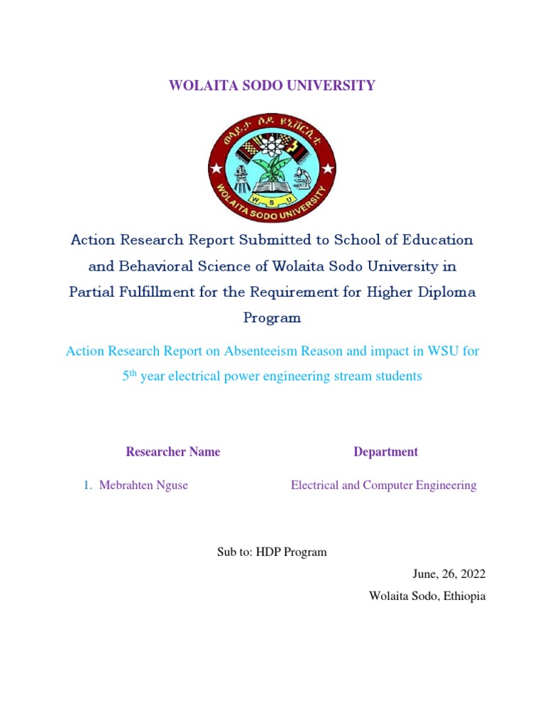 Mebrahten Action Research PDF | PDF | Survey Methodology | Sampling (Statistics)
