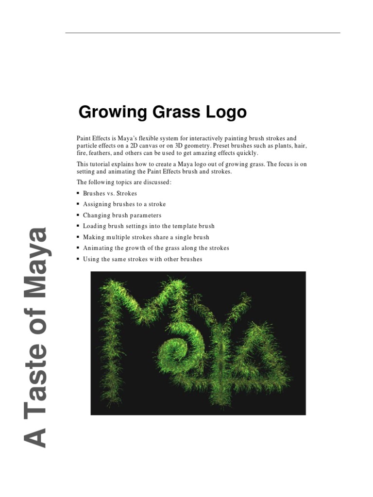 Maya Grass Tutorial | PDF