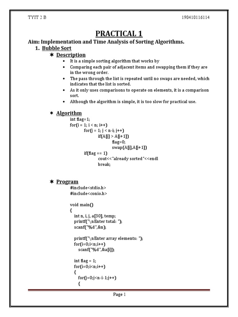 Sorting Algorithms Implementation Guide | PDF | Discrete Mathematics | Computer Science