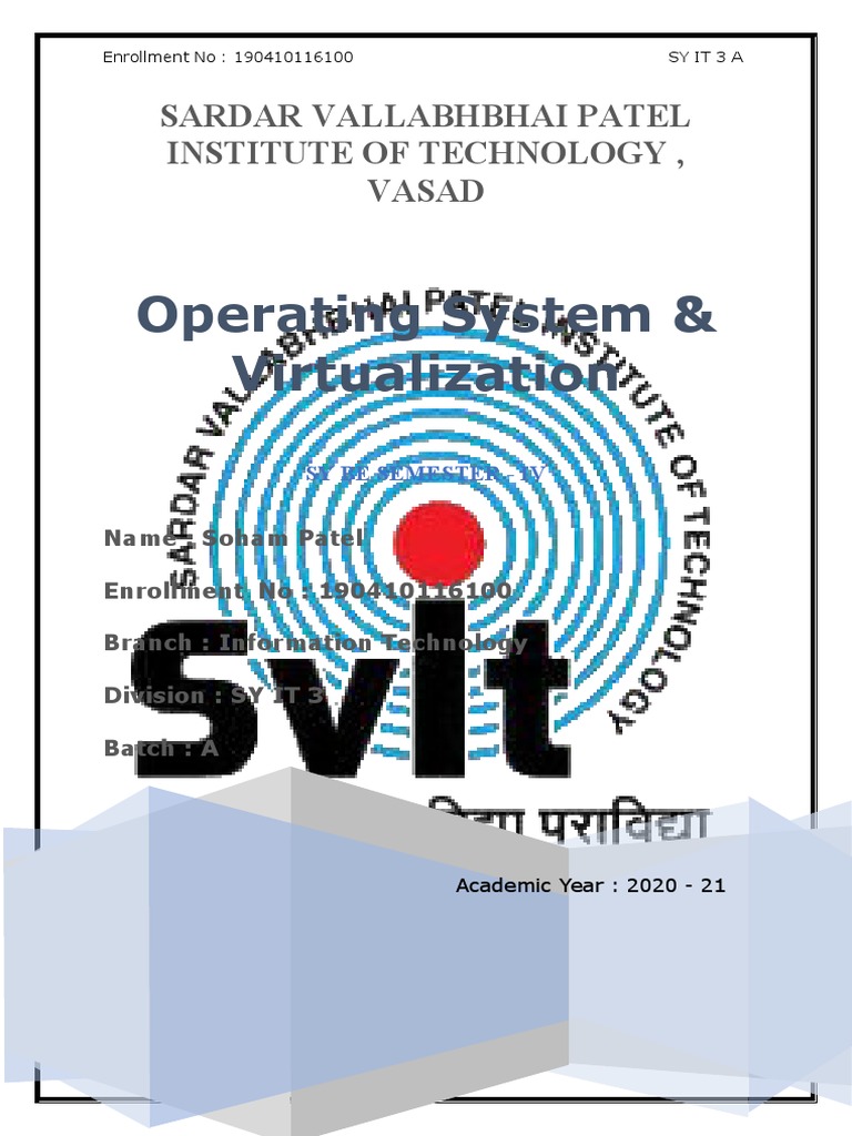 OSV Practical GTU Sem 4 | PDF | Command Line Interface | Computer File