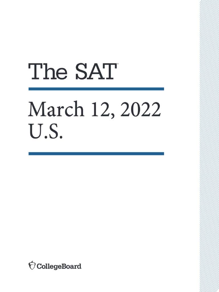 2022 March US SAT QAS - Formatted | PDF