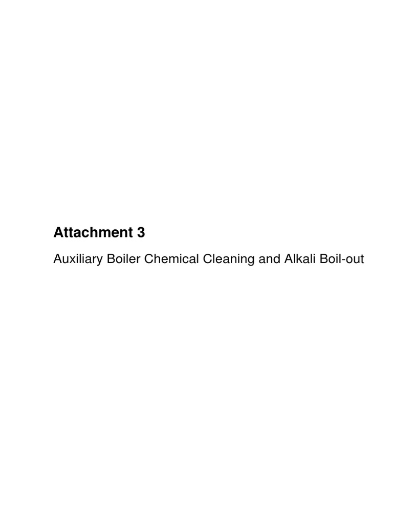 Alkali Boil Out Procedure | PDF | Boiler | Steam