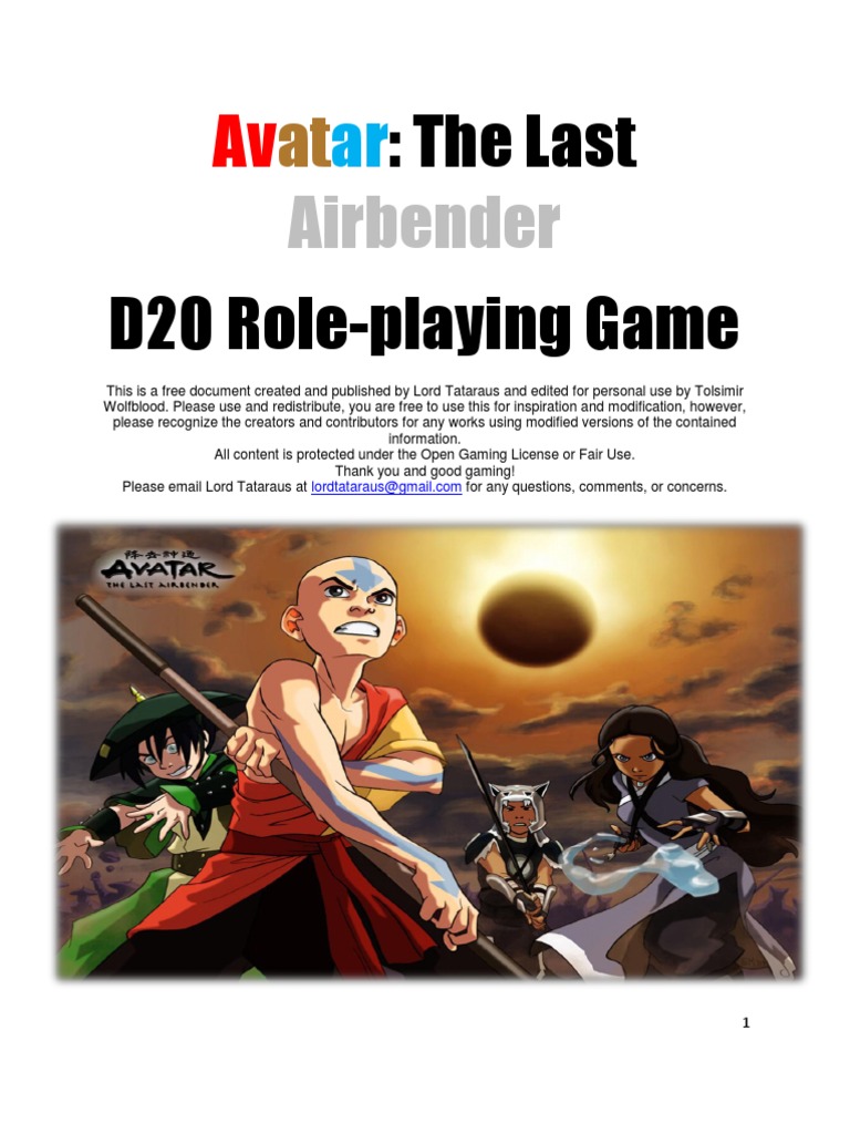 Avatar The Last Airbender D20 | PDF | D20 System | Armour
