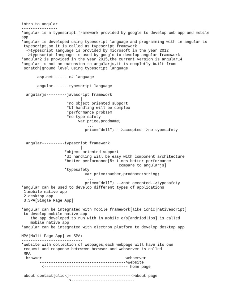 Class 2 Notes | PDF | Web Application | Angular Js