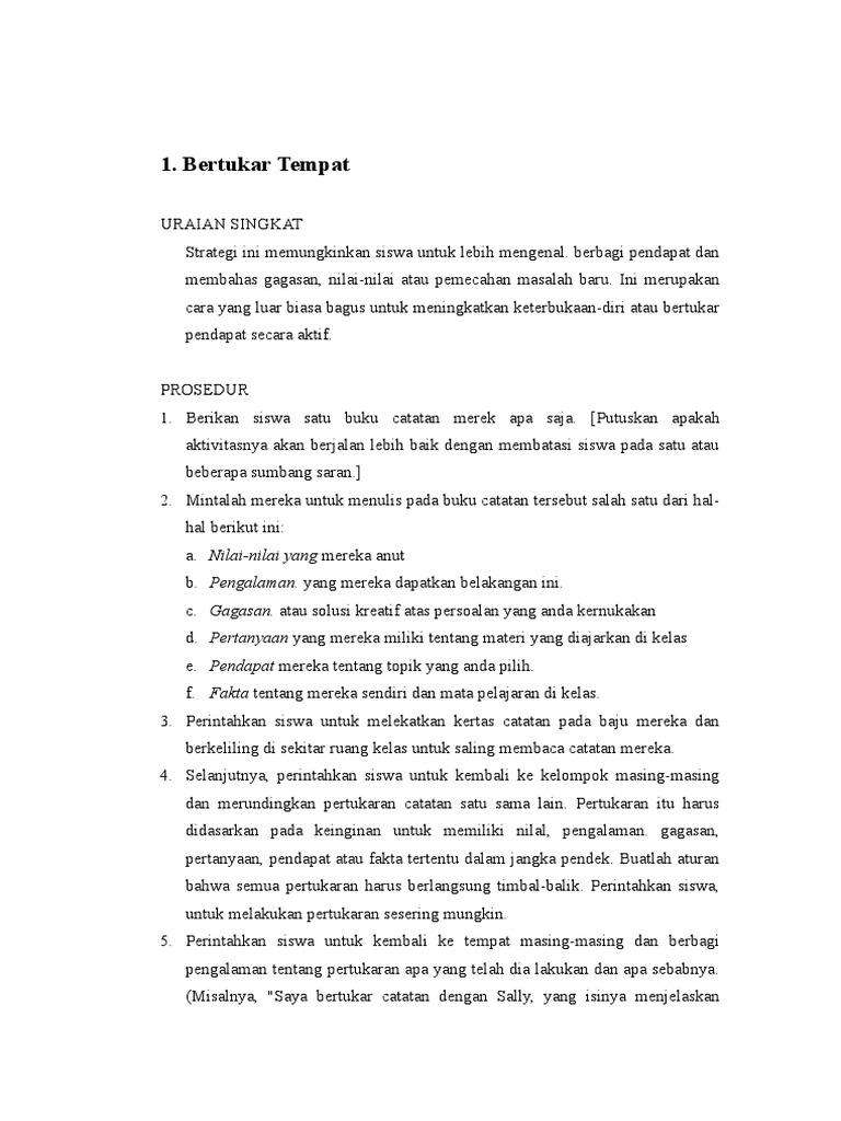 140plus Metode Active Learning | PDF