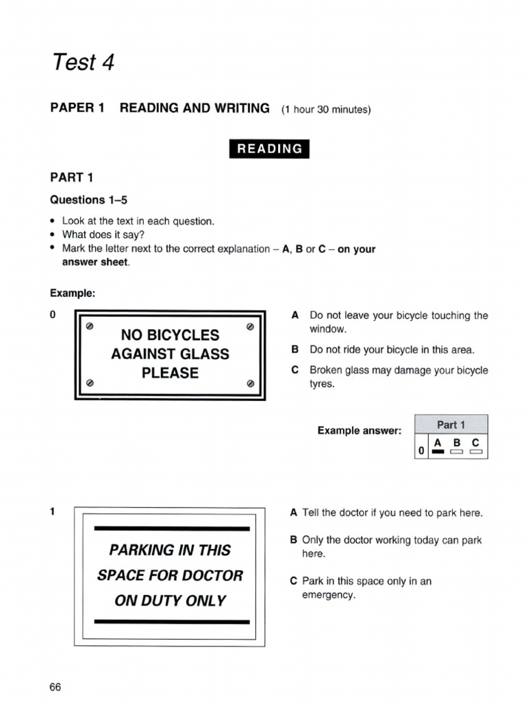 Cambridge Preliminary English Test 2 - Book-75-83 | PDF