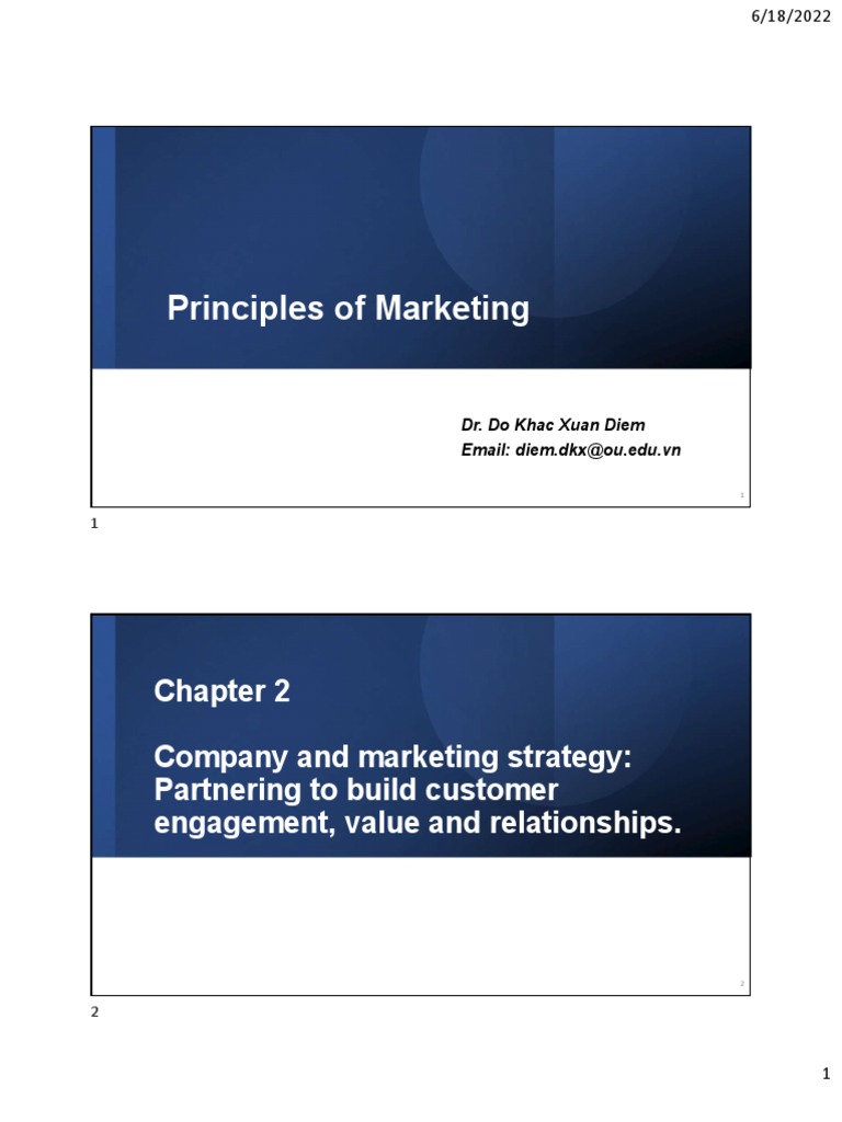 Chapter 2 - Company and Marketing Strategy | PDF | Marketing ...