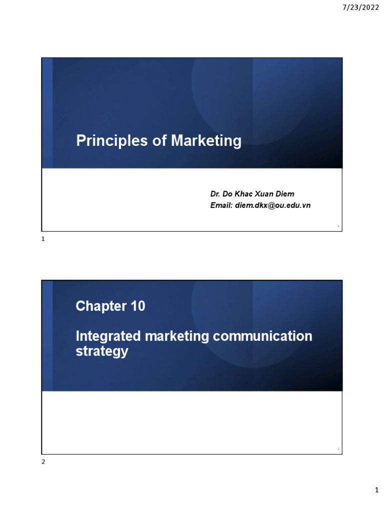 Integrated Marketing Communications: Defining the Promotion Mix Tools ...