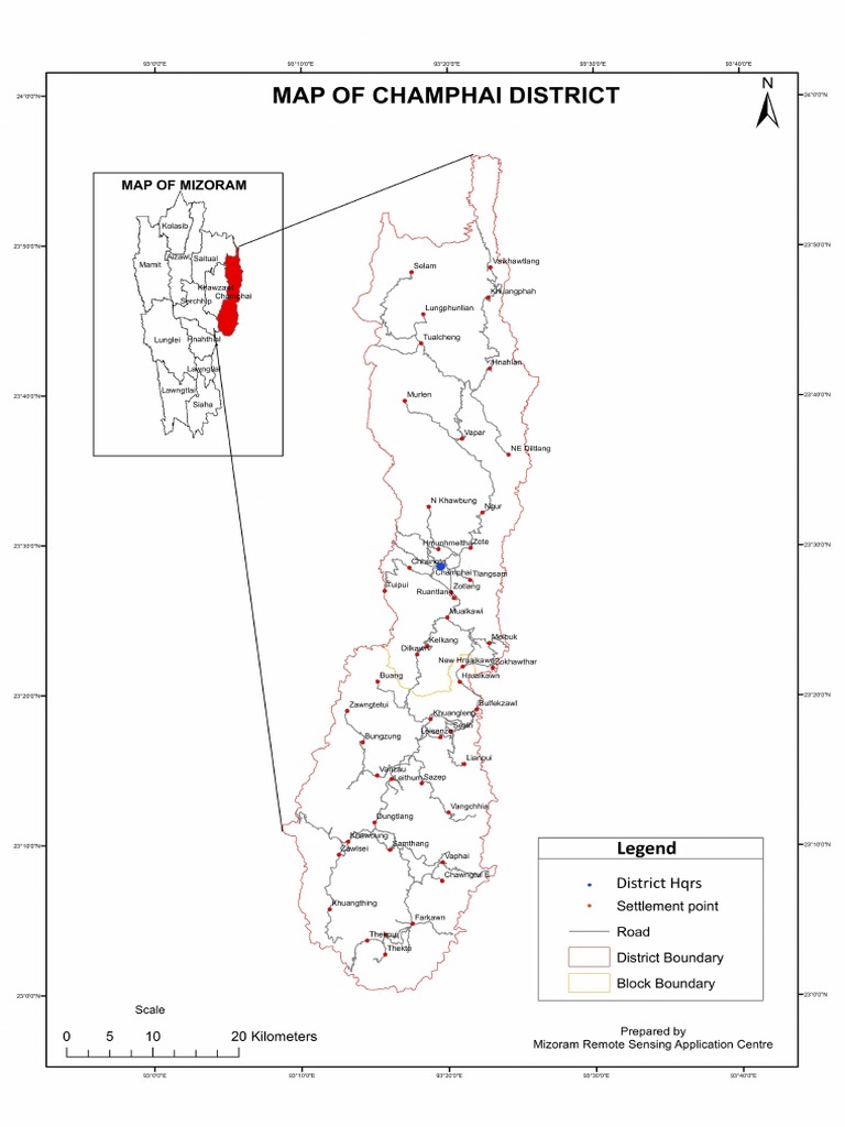 Champhai Map | PDF