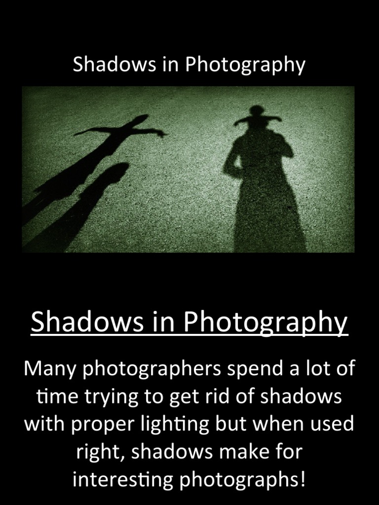 Shadow Presentation Photo | PDF | Shadow | Lighting
