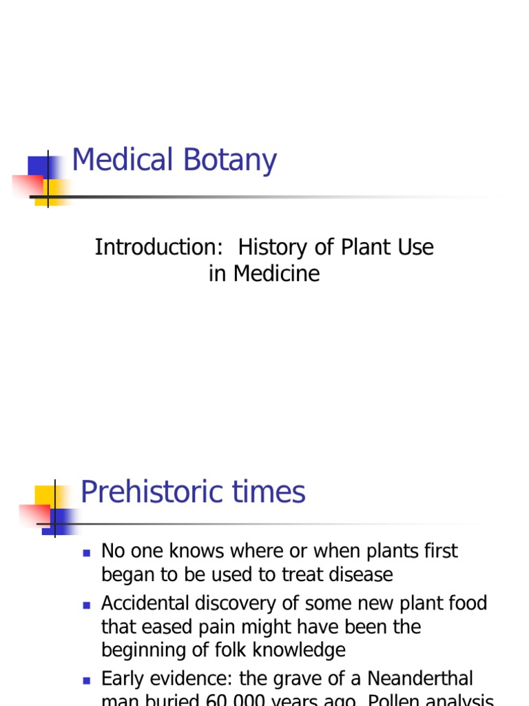 History of Medical Botany Power Point Presentation 1221 | PDF ...