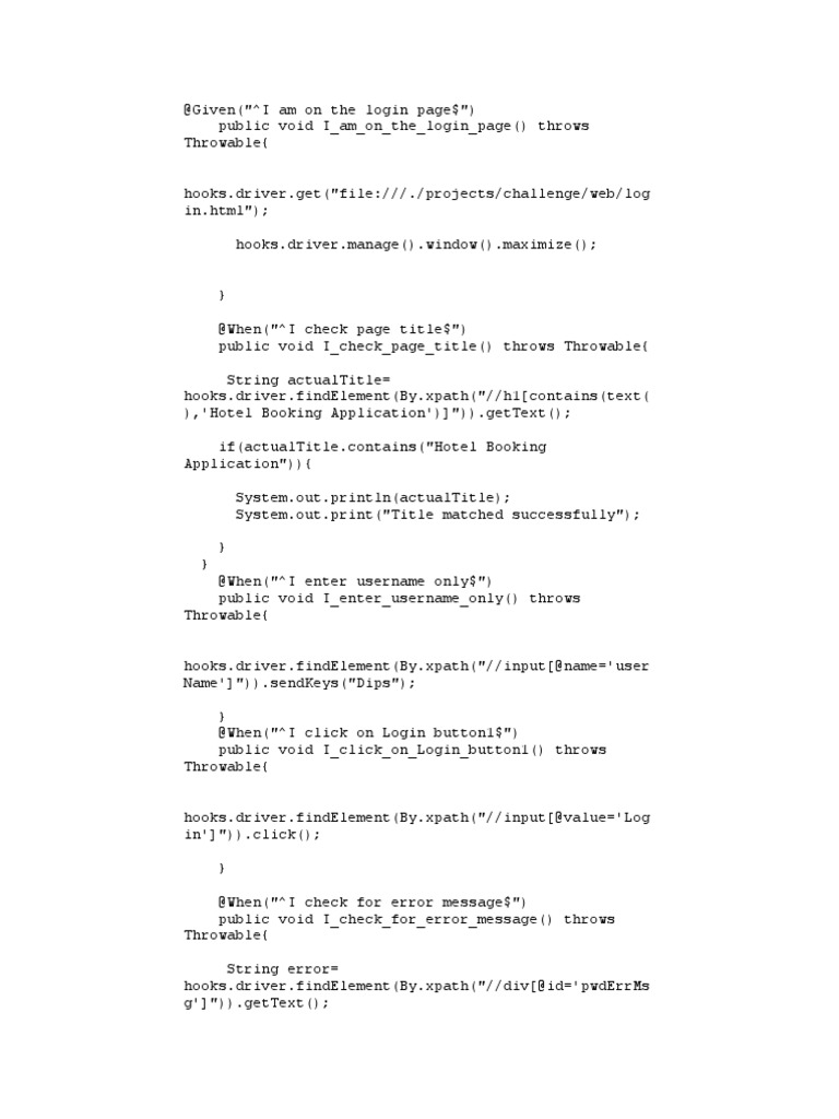 Mini Project Cucumber-Selenium Handson | PDF | Login | Secure Communication Mini Project Cucumber-Selenium Handson | PDF | Login | Secure Communication