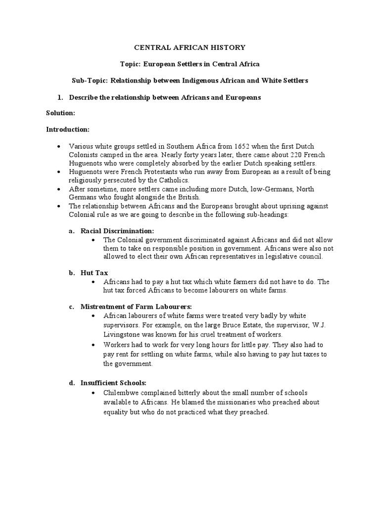 Central African History (Pamphlets) | PDF | Rhodesia | Robert Mugabe