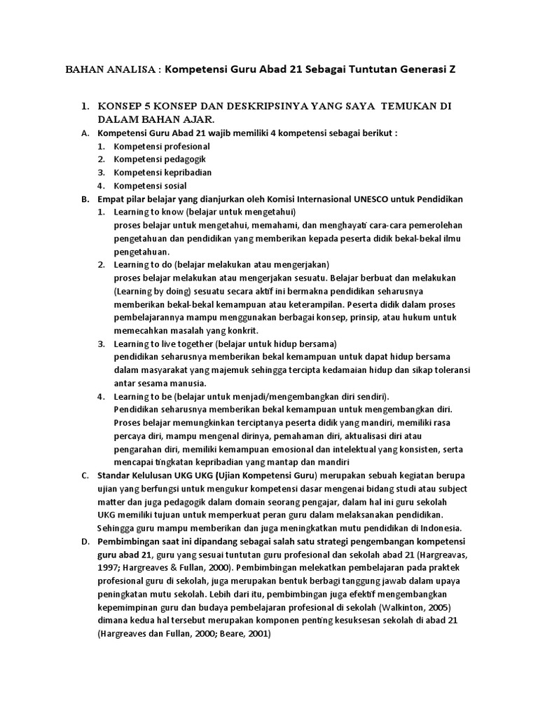Analisa KB 2 Guru Abad 21 | PDF