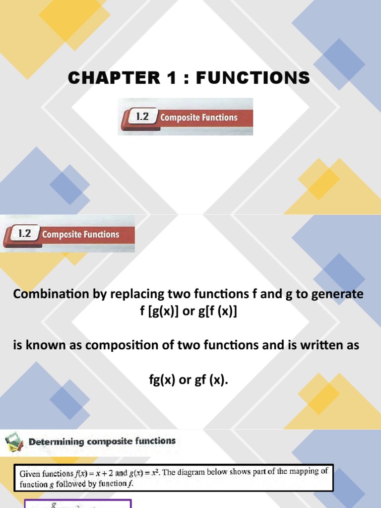 Chapter 1: Functions | PDF